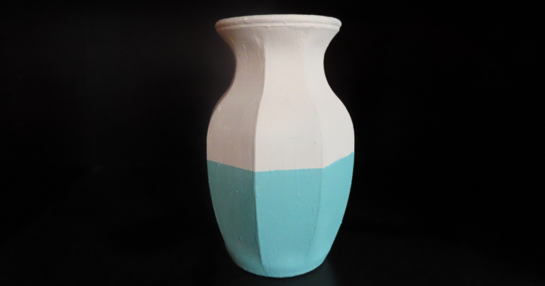 Amazing Acrylic Paint and Baking Soda Vase Makeover - DeAnn Creates