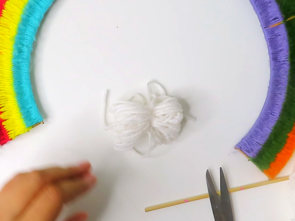 How to Make a Beautiful Rainbow Wreath for Spring - DeAnn Creates