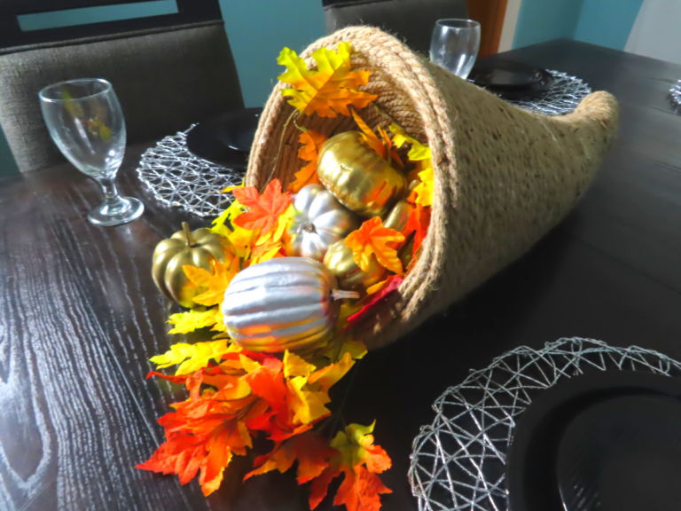 How to Make a Beautiful Cornucopia for Thanksgiving - DeAnn Creates
