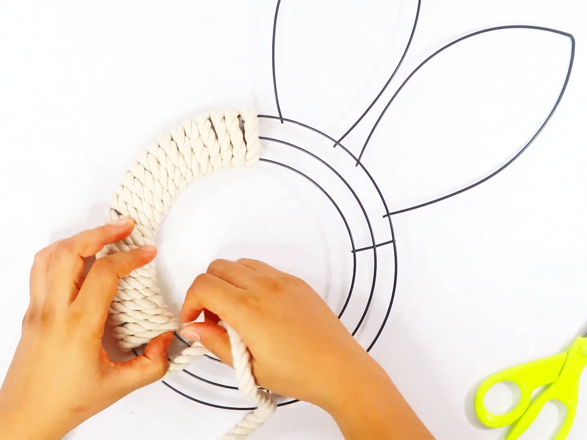 Adorable Bunny Wreath Tutorial You Need To See - DeAnn Creates