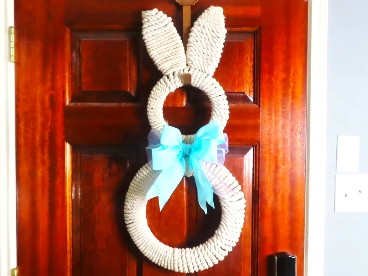 Adorable Bunny Wreath Tutorial You Need To See - DeAnn Creates