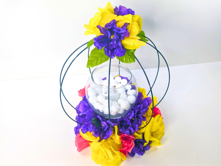 How To Make a Table Centerpiece with a 3D Wreath Form - DeAnn Creates